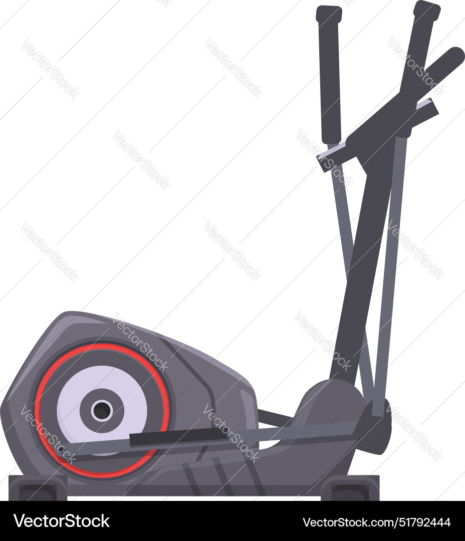 Modern elliptical cross trainer machine Royalty Free Vector