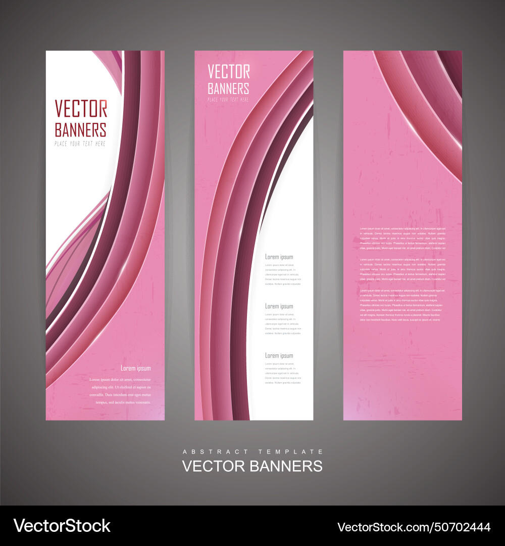Trendy Banner-Template-Set-Design Lizenzfreies Vektorbild