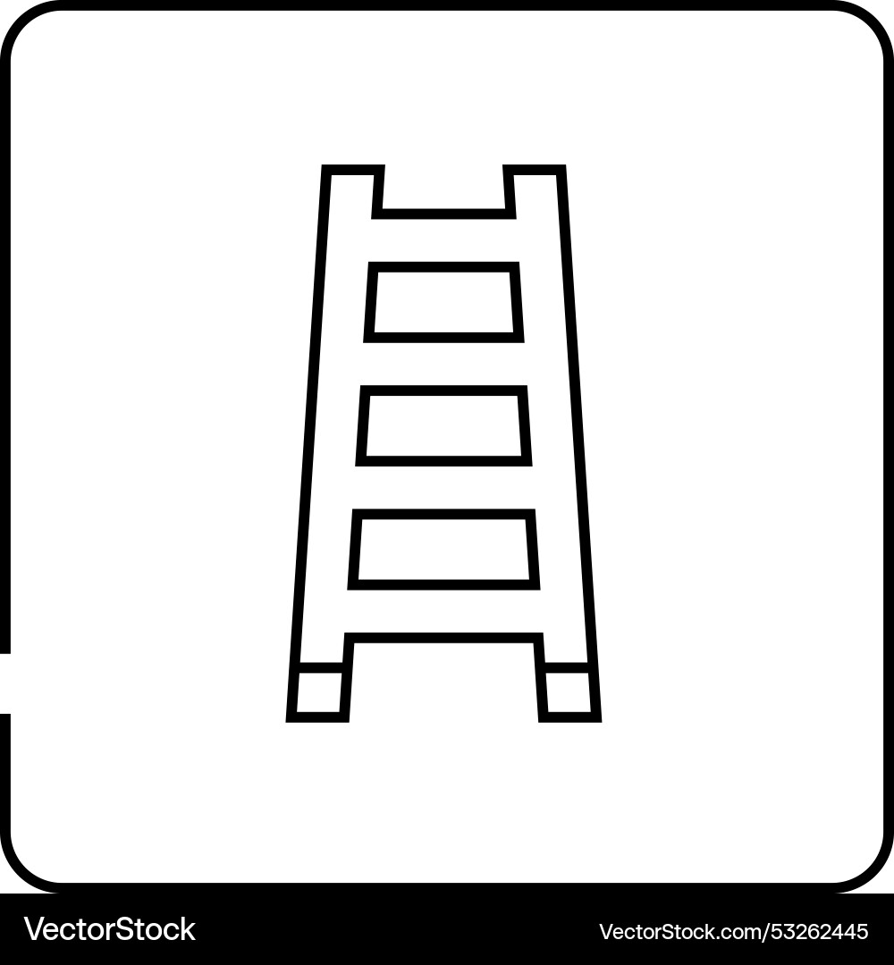 Fire ladder emergency line icon Royalty Free Vector Image