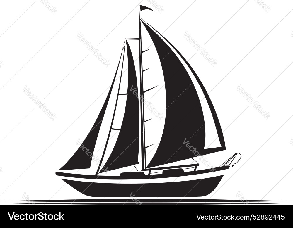 Navigating the unknown boat design nautical Vector Image