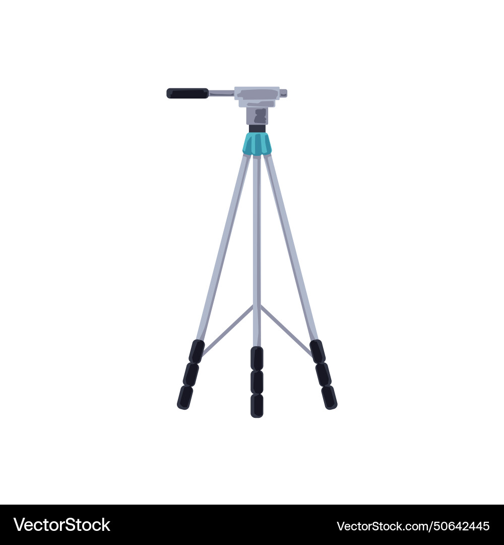 Professional camera tripod Royalty Free Vector Image
