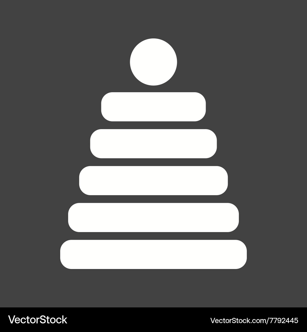 Stack toy Royalty Free Vector Image - VectorStock