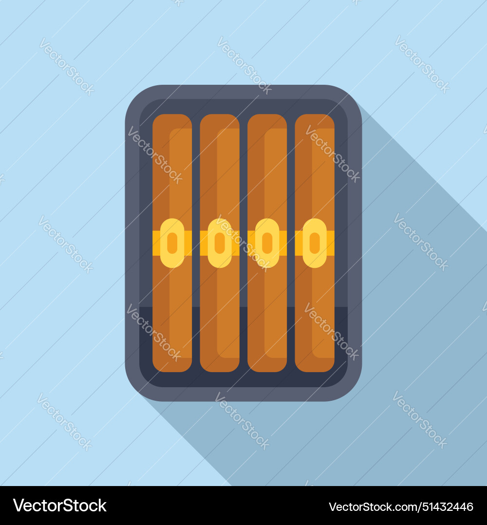 Cartoon heating radiator on blue background Vector Image