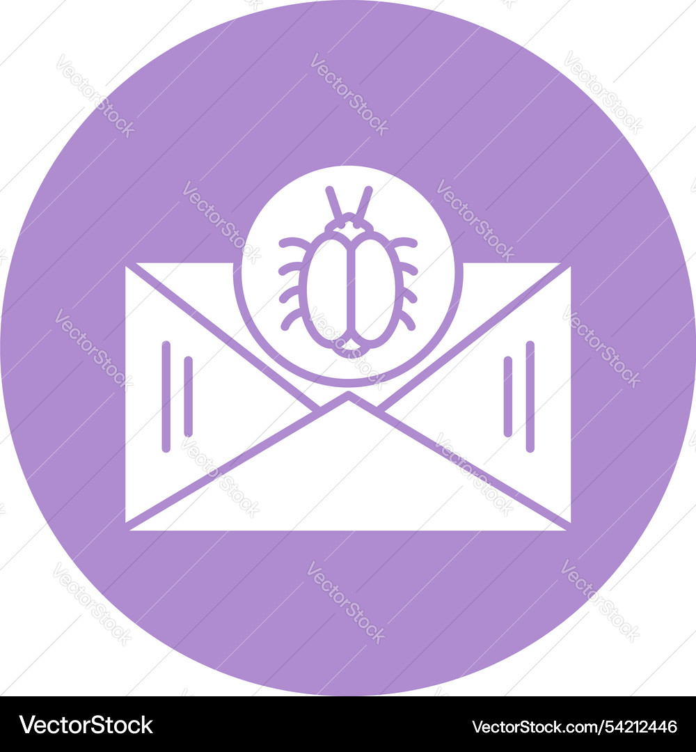 Email virus Royalty Free Vector Image - VectorStock