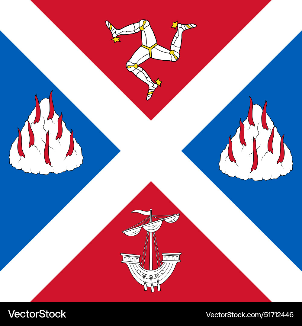 Great bernera flag Royalty Free Vector Image - VectorStock