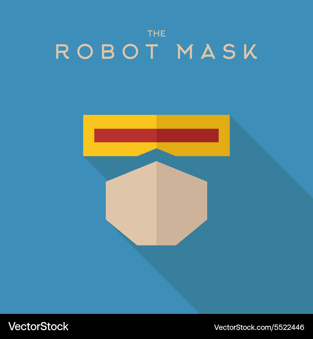 Robot Mask Superhero Icon Royalty Free Vector Image