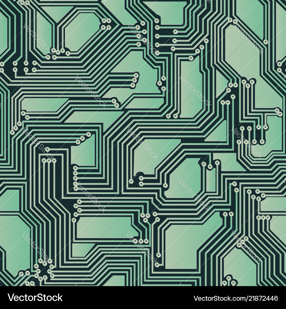 Seamless backdrop of electrical circuit board Vector Image