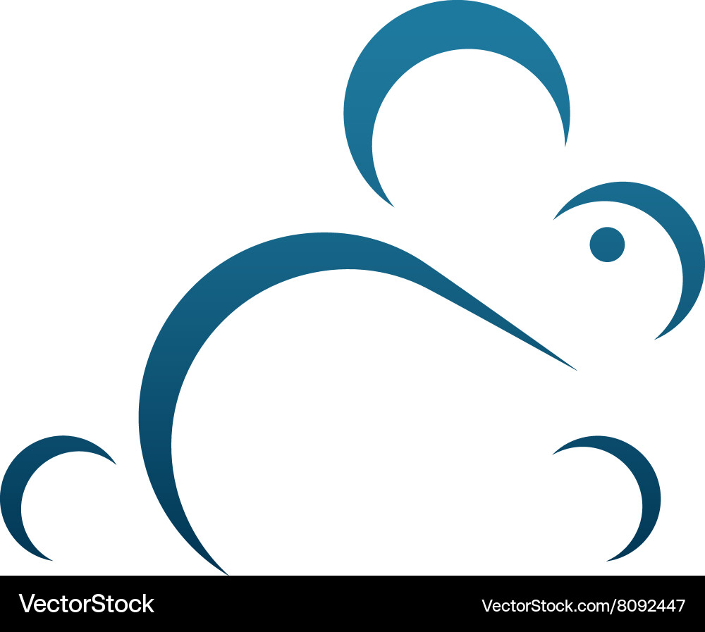 Blue-rabbit Royalty Free Vector Image - VectorStock