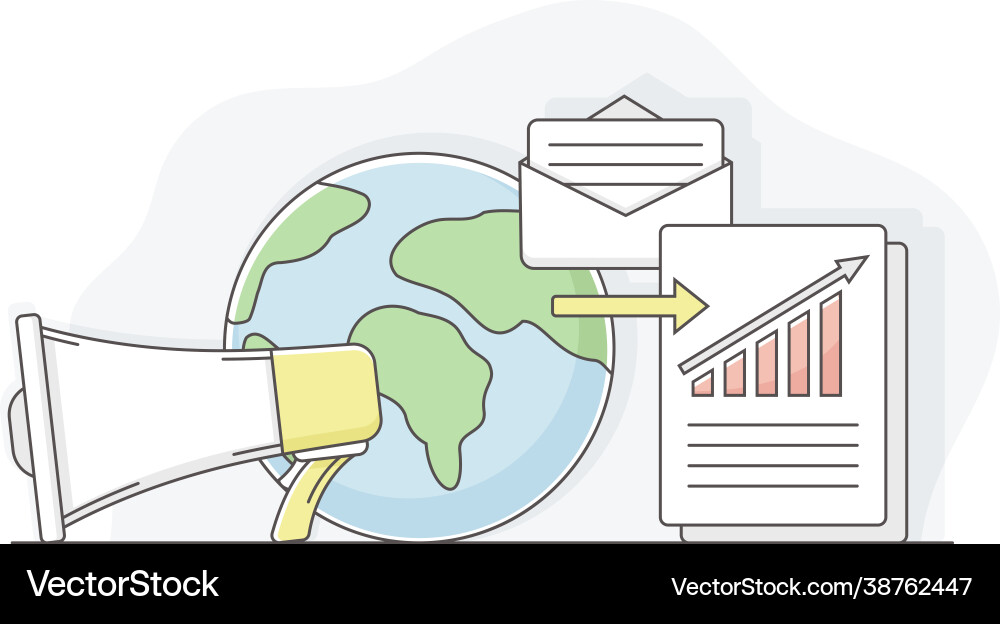 Business process and corporate service management Vector Image