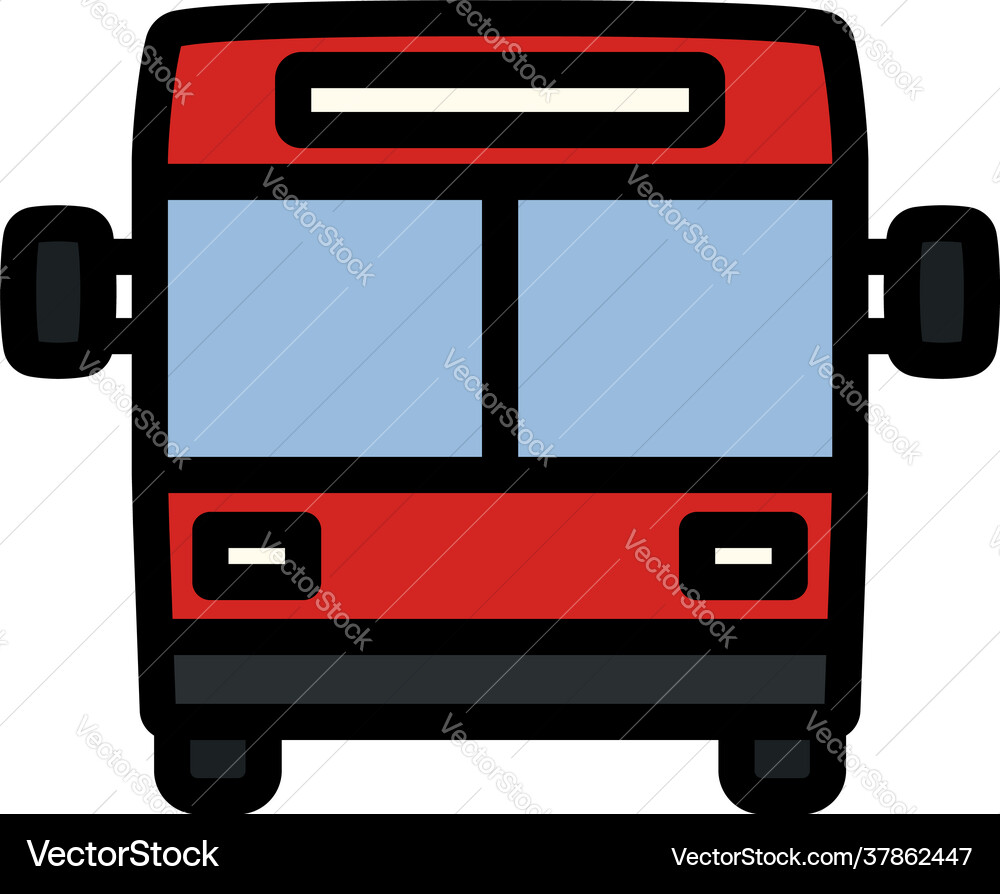 City bus icon Royalty Free Vector Image - VectorStock