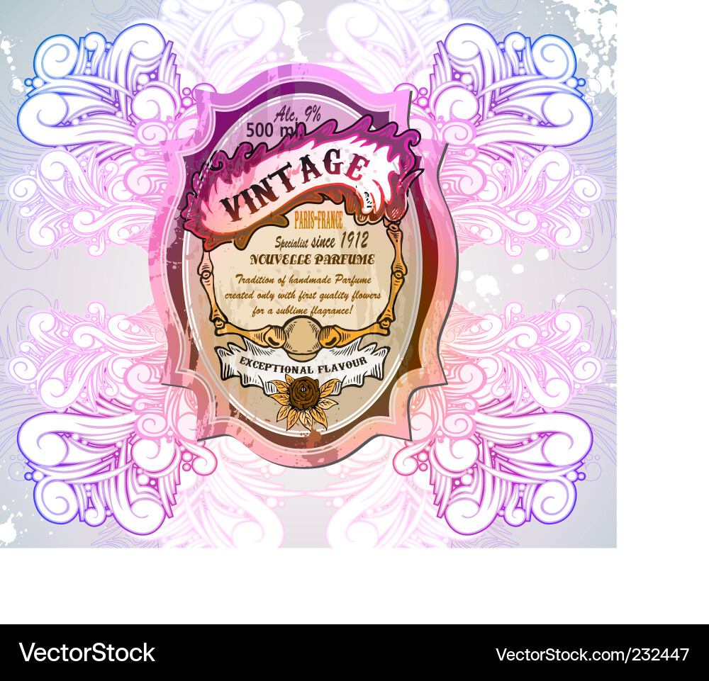 Elegant Vintage Label Royalty Free Vector Image