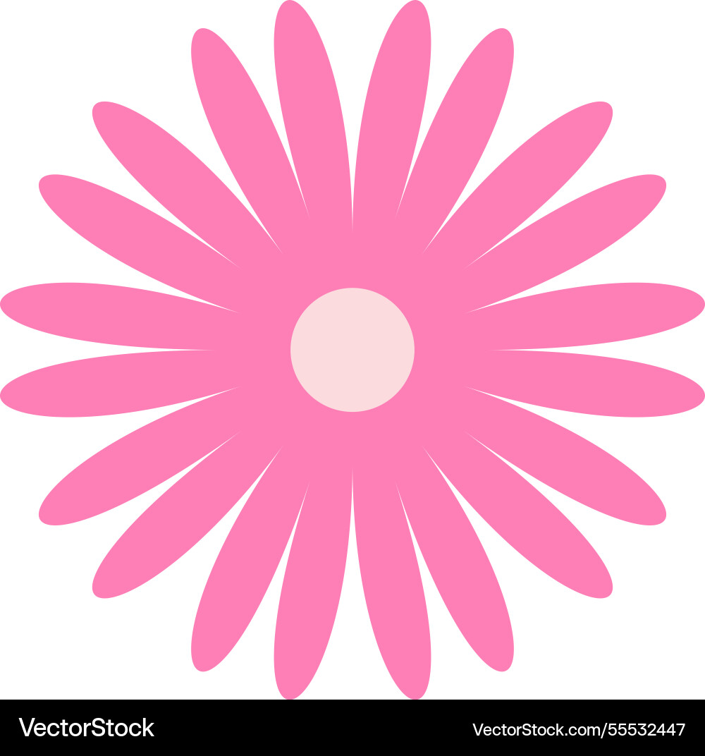 Flower geometric icon Royalty Free Vector Image