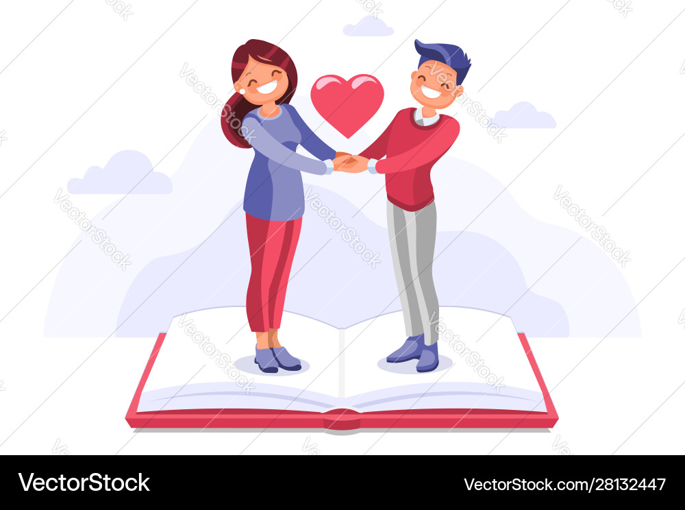 Human couple at home concept Royalty Free Vector Image