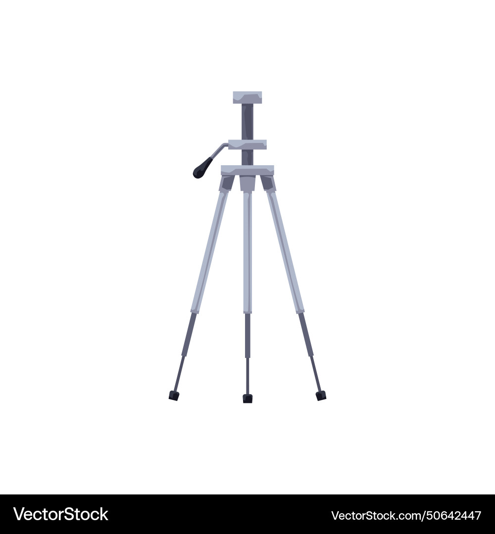 Modern camera tripod Royalty Free Vector Image