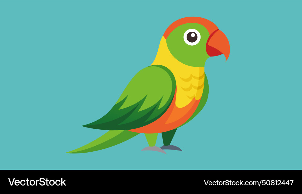 Vibrant conure captivating bir Royalty Free Vector Image