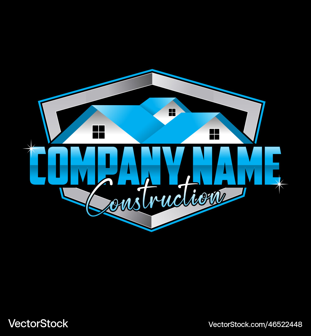 Home construction logo Royalty Free Vector Image