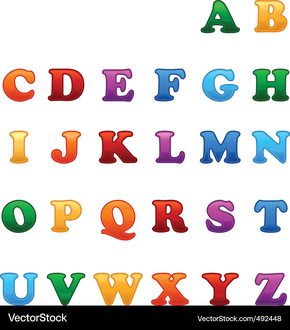 Letter marks Royalty Free Vector Image - VectorStock