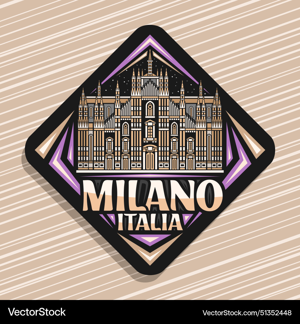 Logo for milano Royalty Free Vector Image - VectorStock