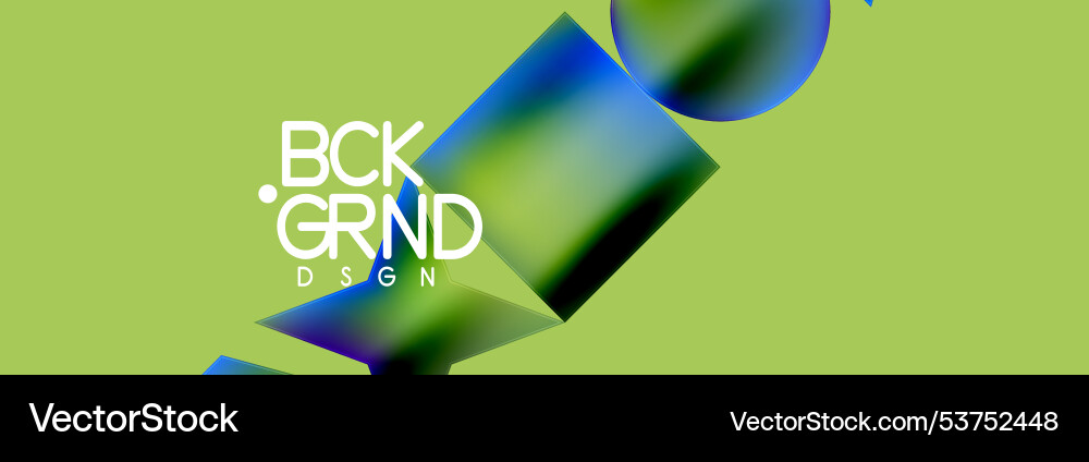 Neon color geometric shapes square triangle circle