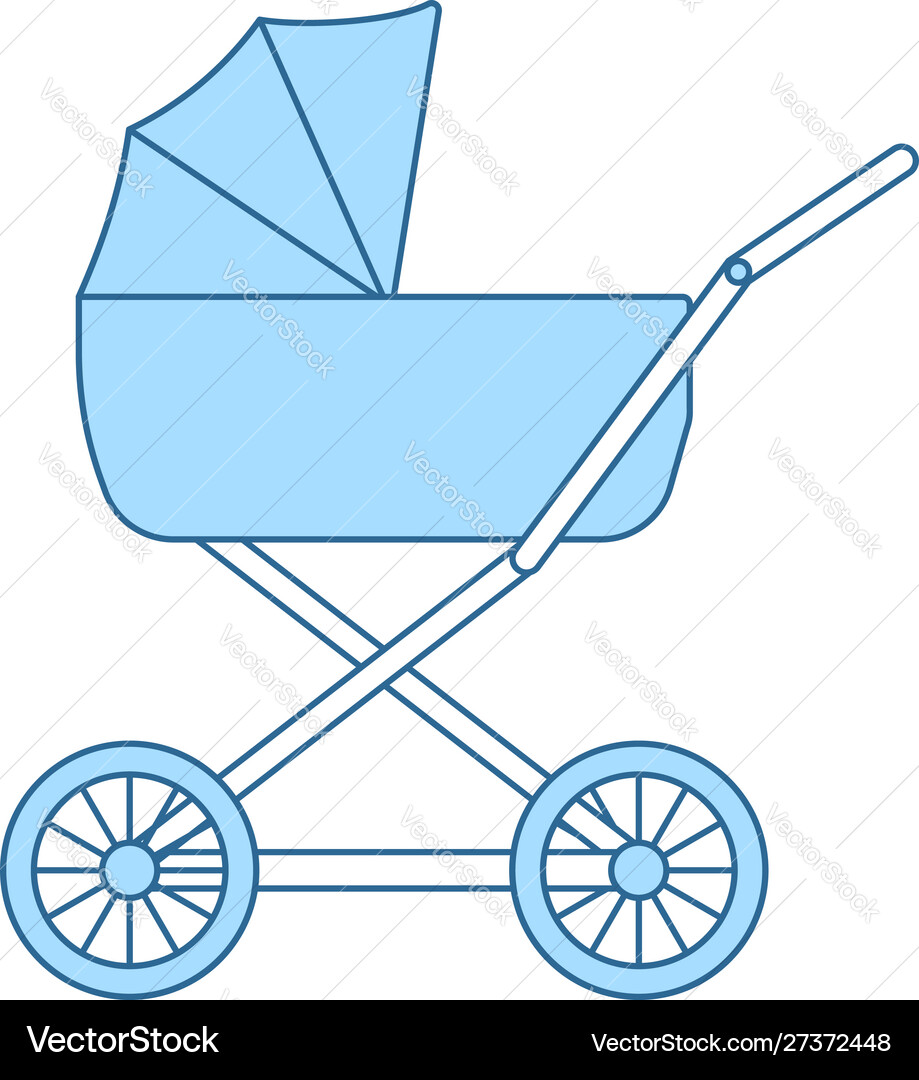 Pram icon Royalty Free Vector Image - VectorStock