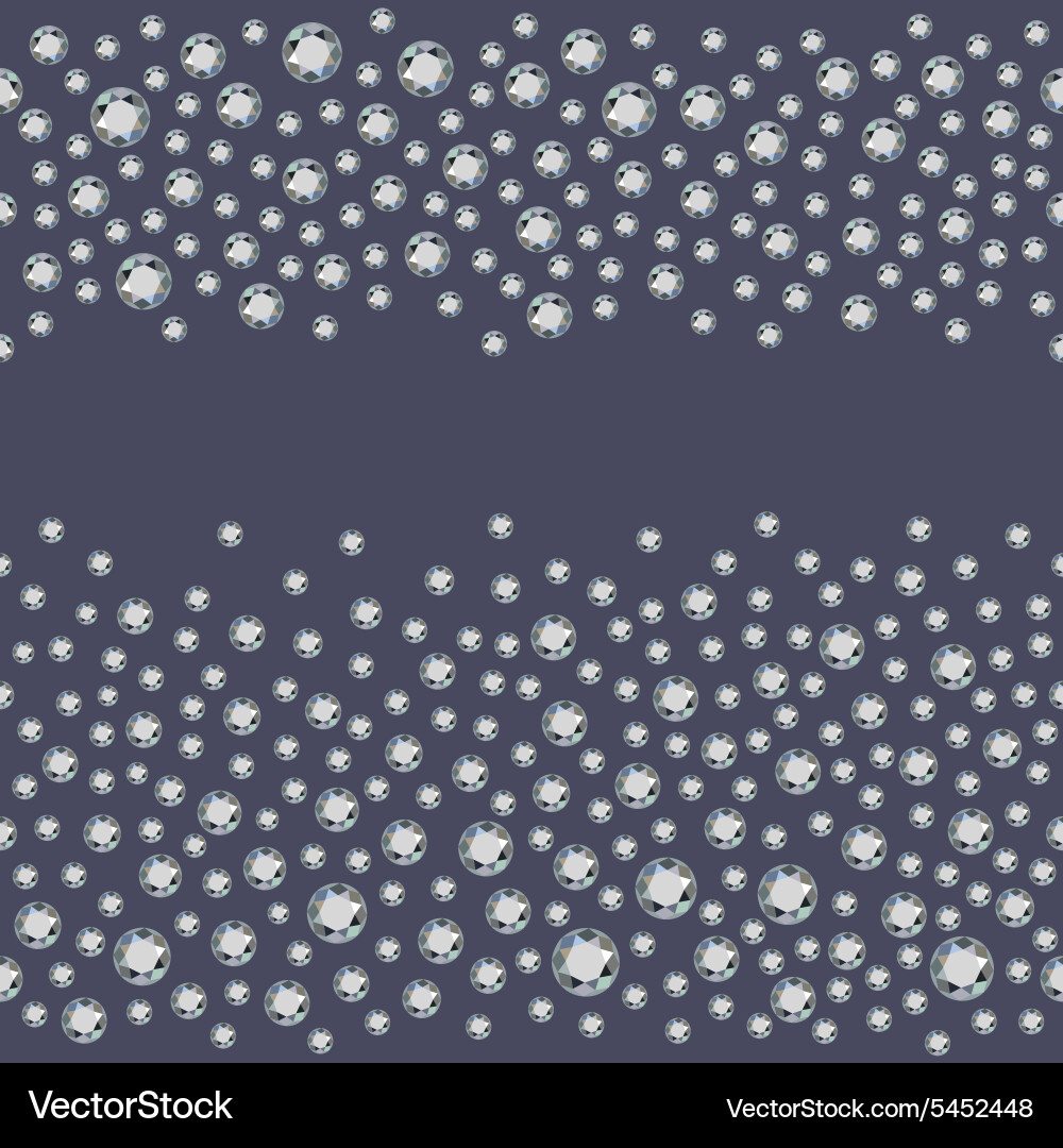 Scattered Diamonds Gemstones Royalty Free Vector Image