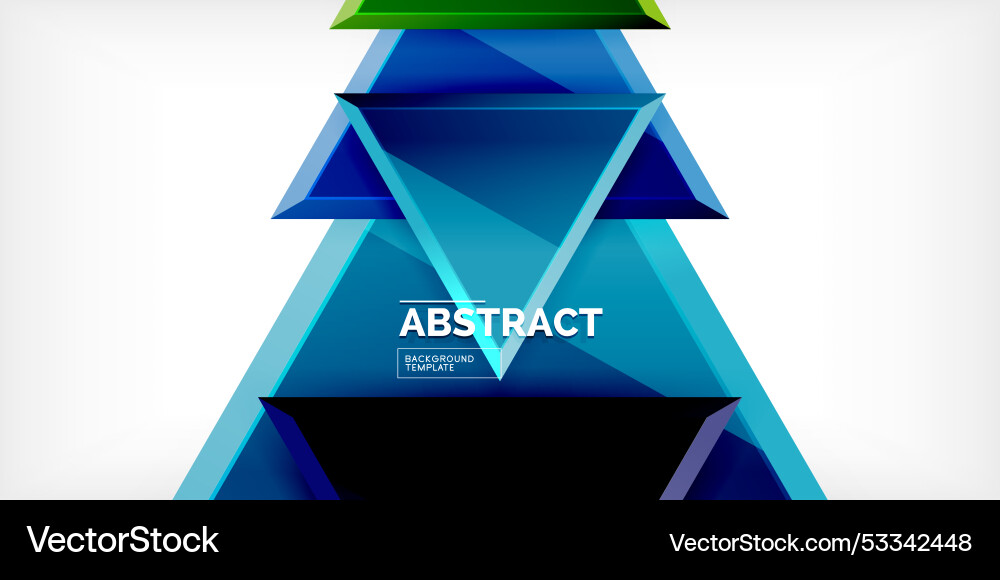 Triangle glass shapes geometric abstract Vector Image