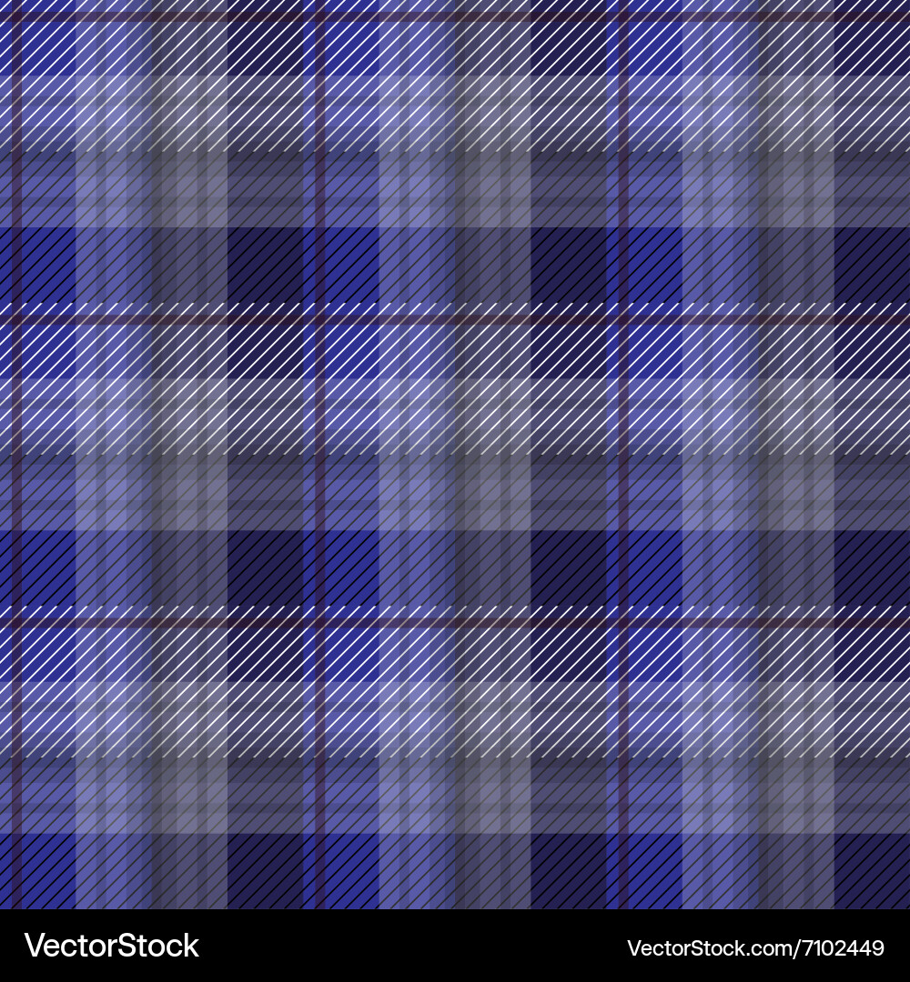 Blue tartan plaid background Royalty Free Vector Image