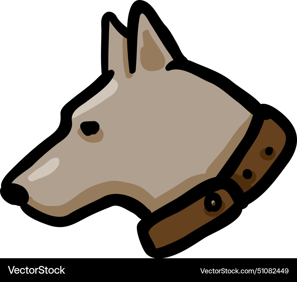 Dog - hand drawn doodle icon Royalty Free Vector Image
