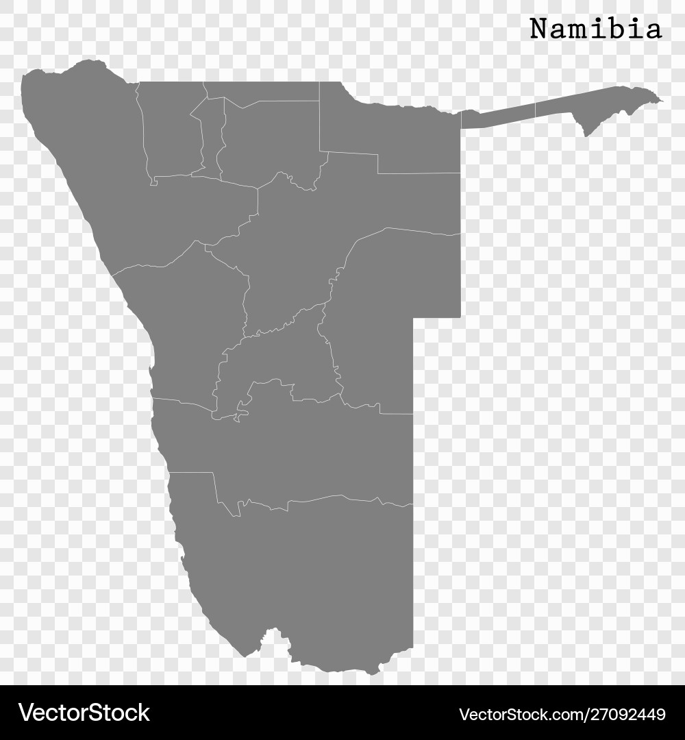 High quality map with borders Royalty Free Vector Image