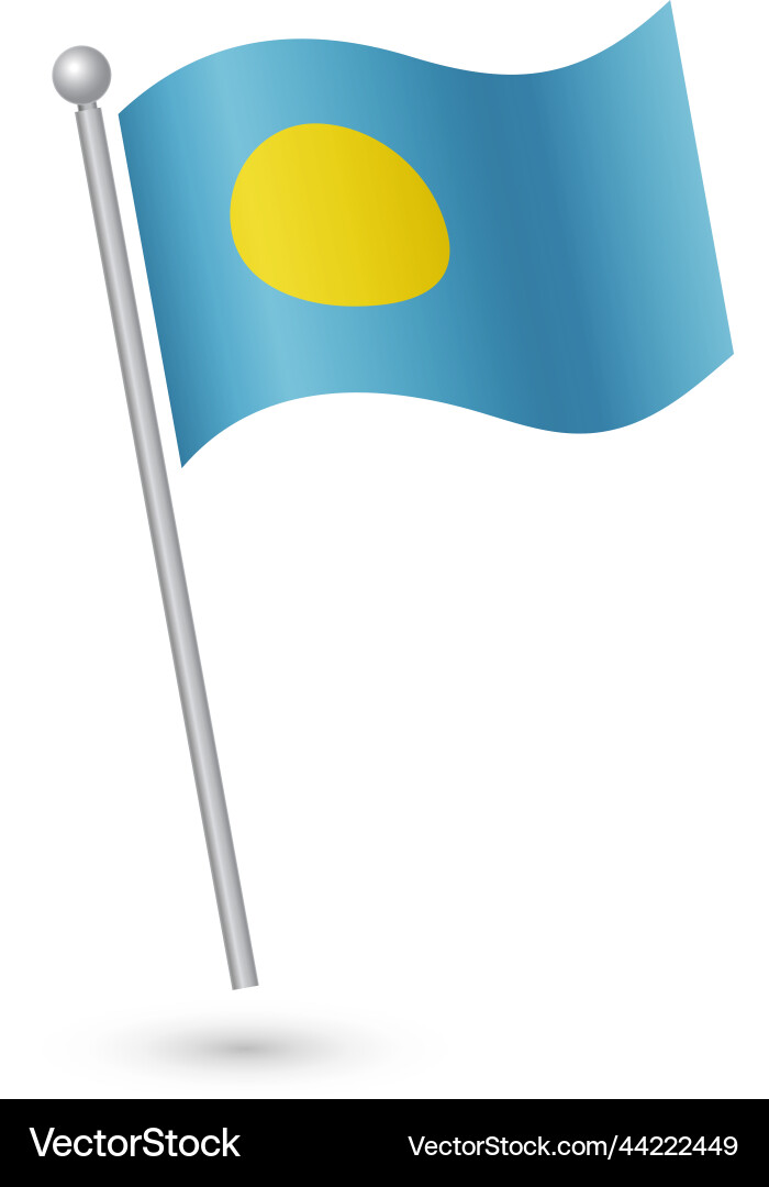 Palau flag Royalty Free Vector Image - VectorStock