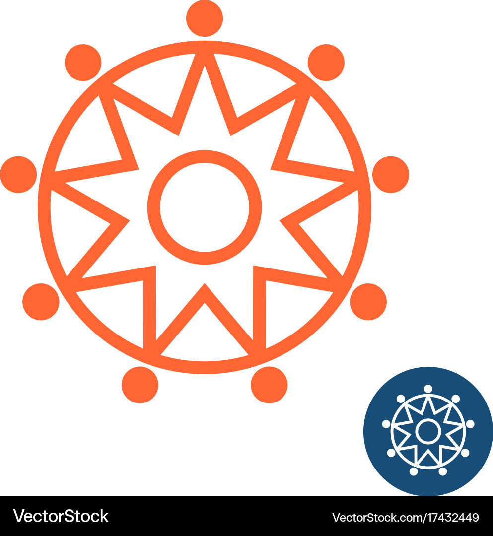 Sun tribal geometric logo Royalty Free Vector Image