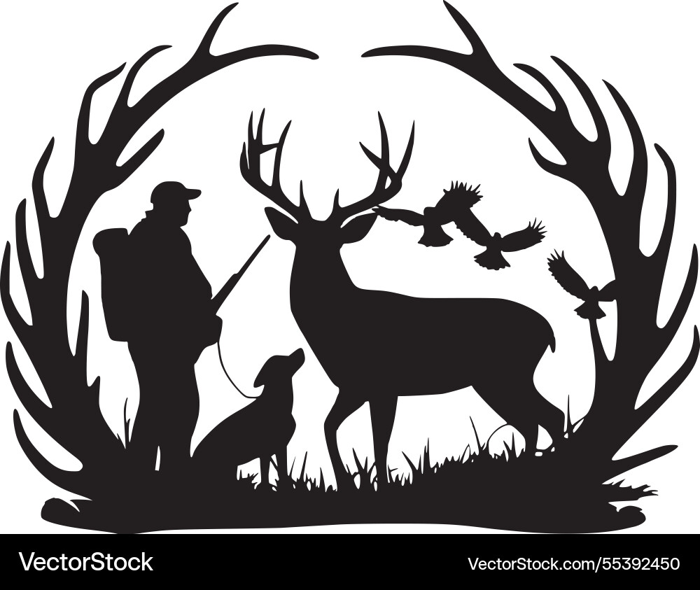 Deer hunting svg dad Royalty Free Vector Image