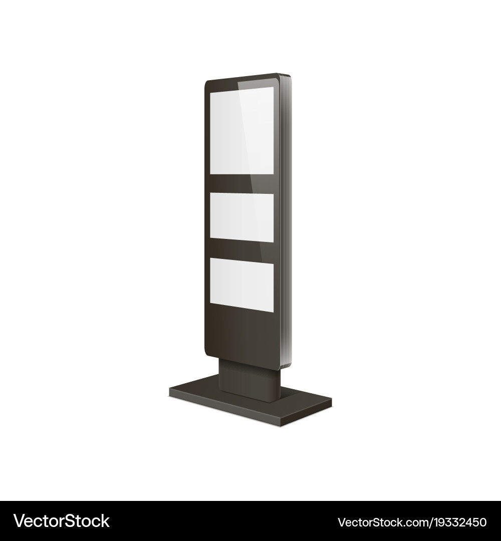 Empty retail stand Royalty Free Vector Image - VectorStock