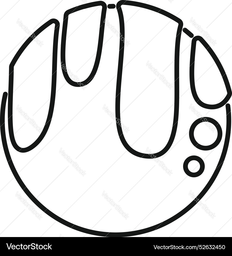 Round space object from distant galaxy flying Vector Image