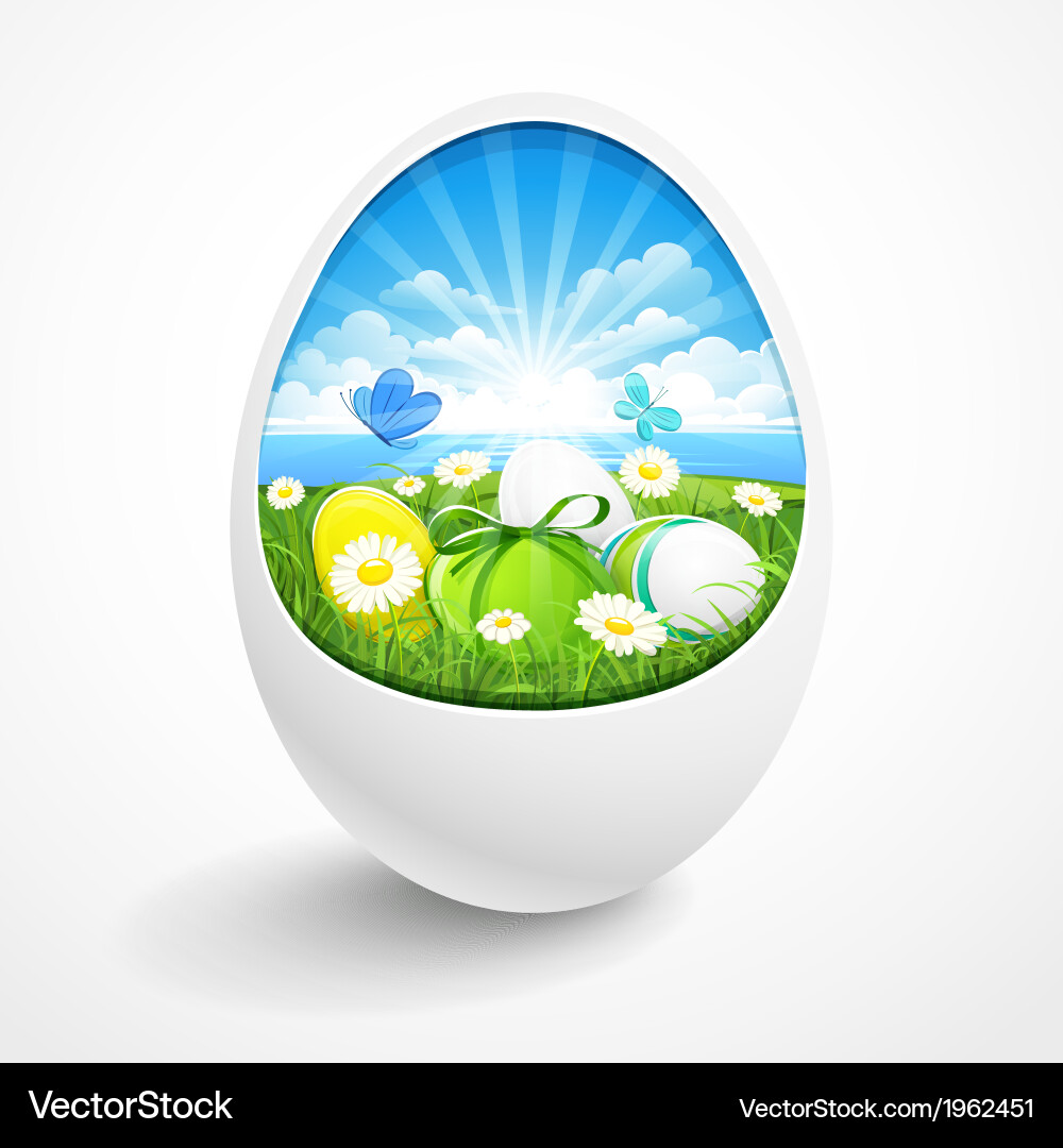 Easter egg Royalty Free Vector Image - VectorStock