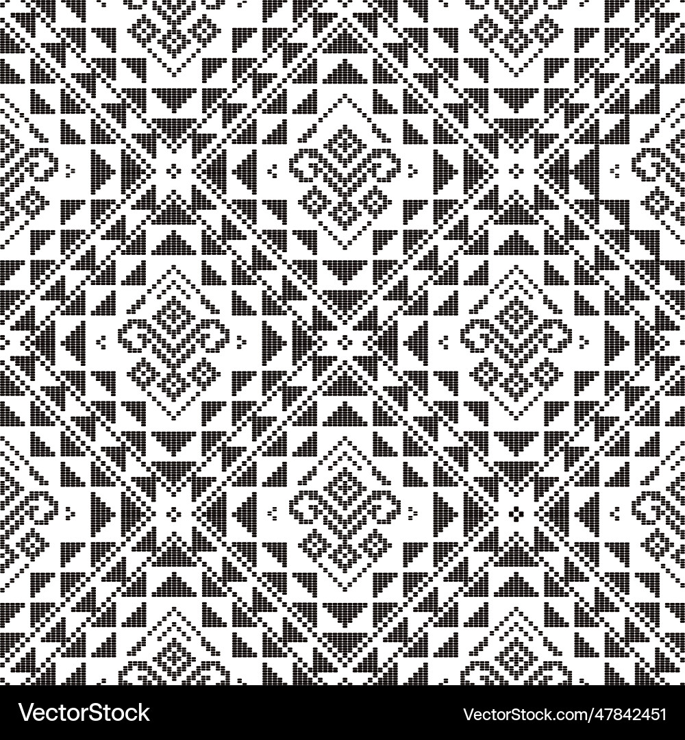 Filipino folk art yakan pattern seamless Vector Image