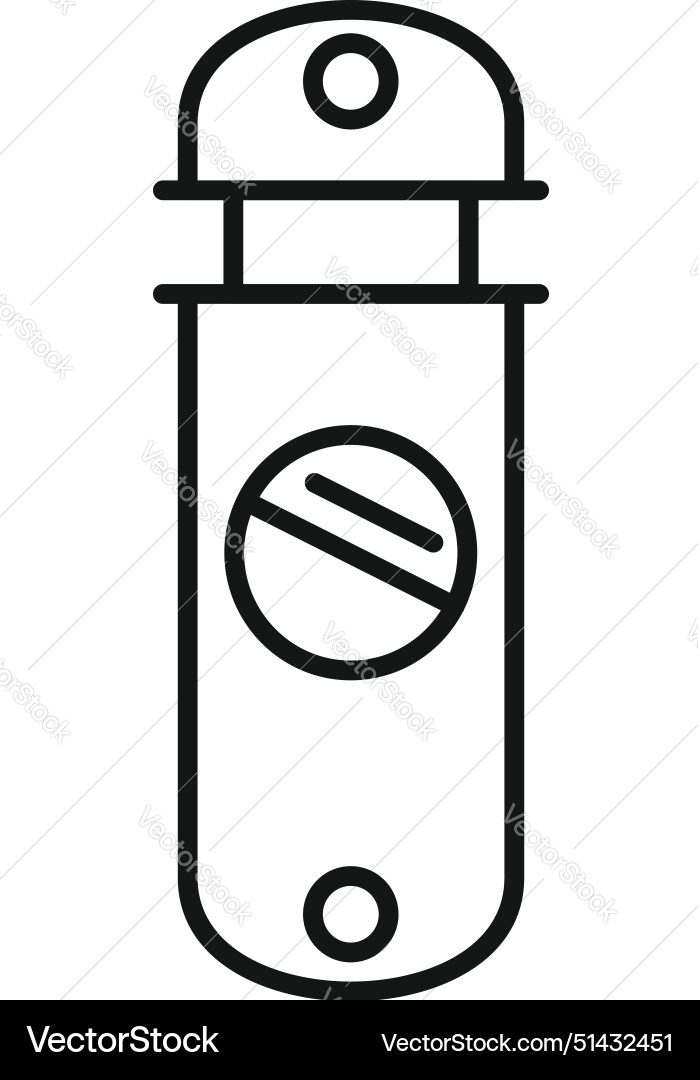 Usb flash drive with prohibition sign Royalty Free Vector