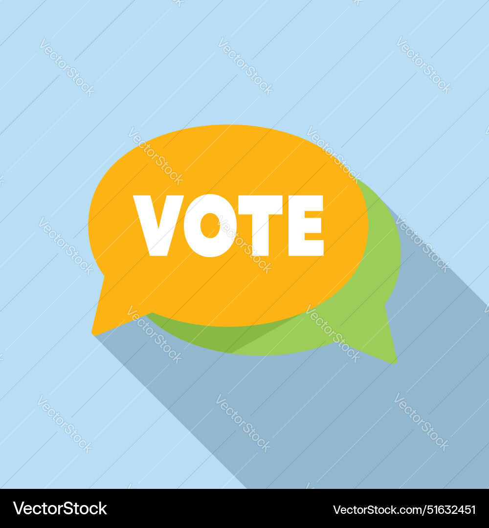 Voting concept with speech bubble encouraging Vector Image