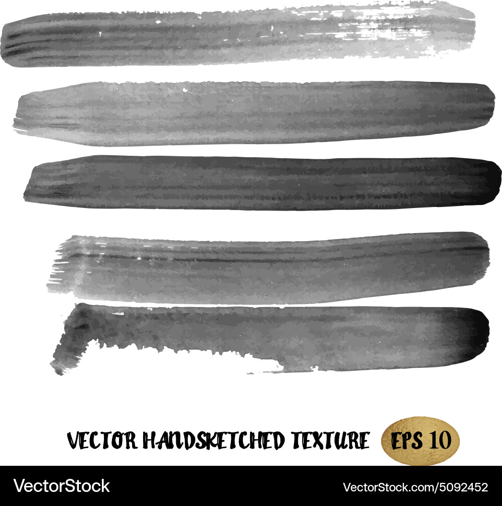 Grunge ink hand drawn texture eps10 doodle Vector Image