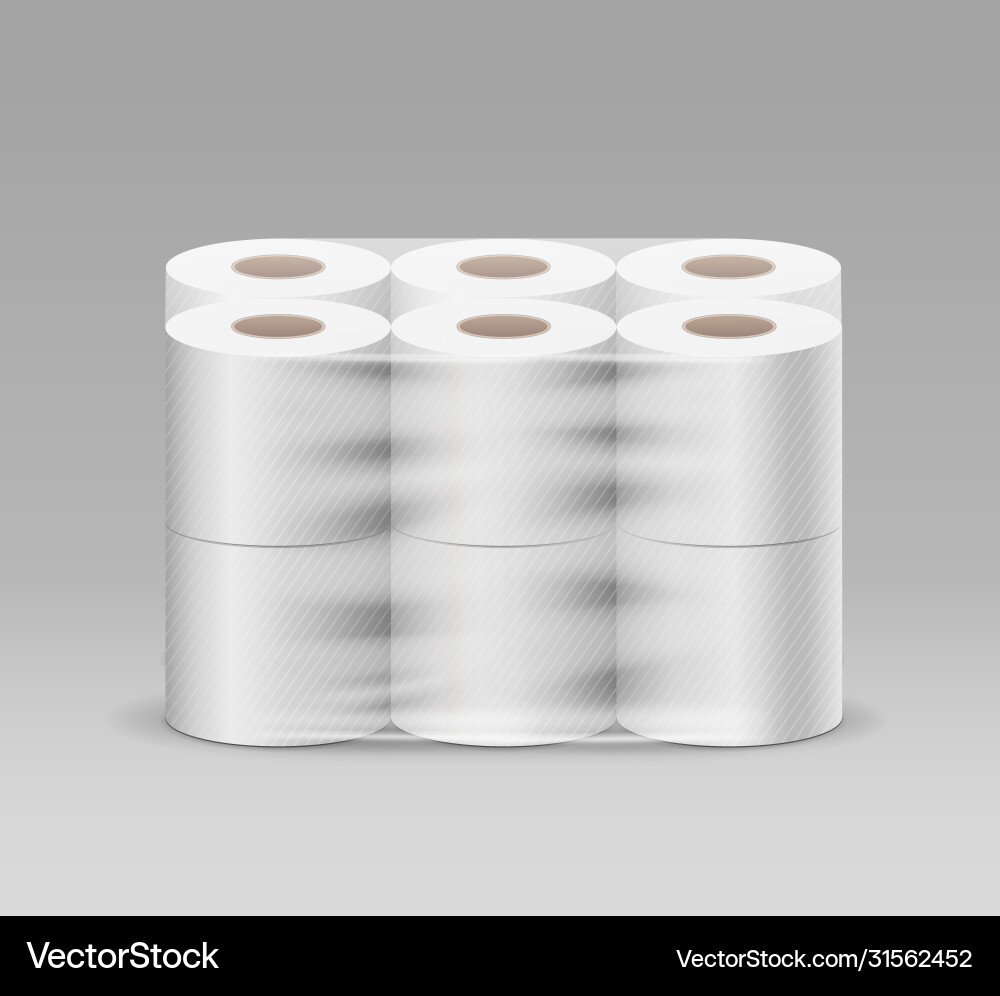 Toilet Paper Roll Mockup Royalty Free Vector Image