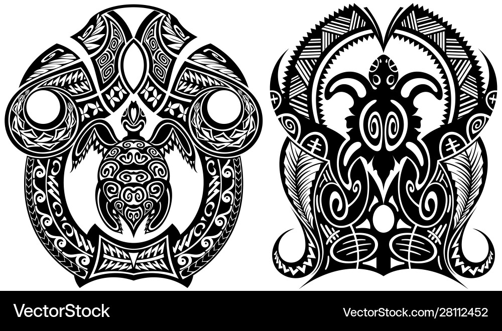 Turtle tattoo Royalty Free Vector Image - VectorStock