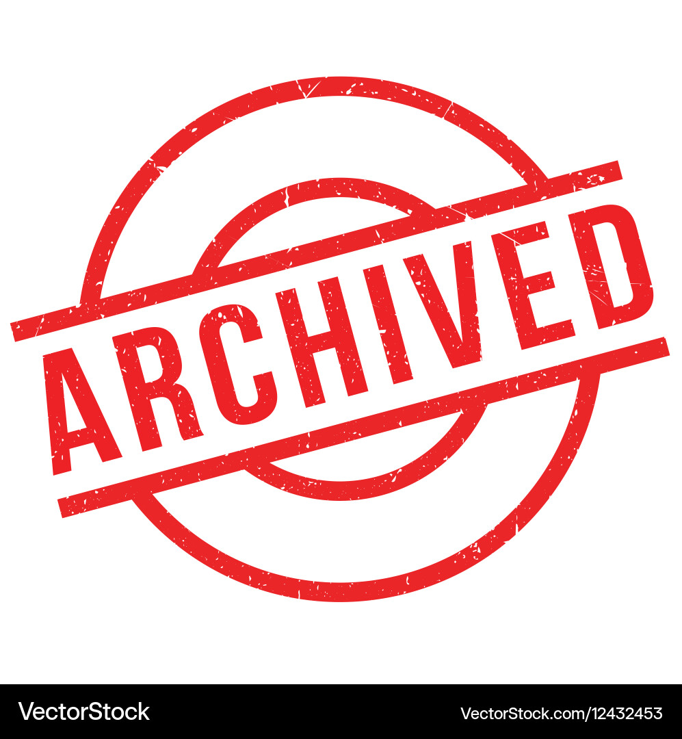 Archived rubber stamp Royalty Free Vector Image