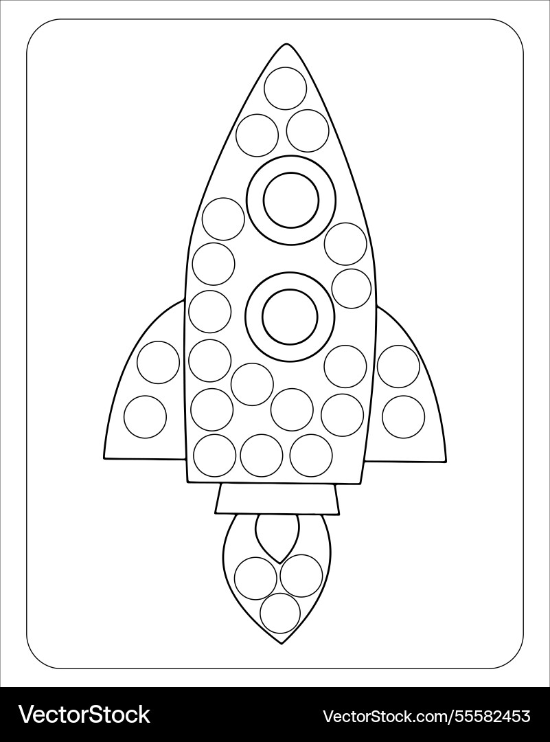 Back to school dot marker activity for kids Vector Image