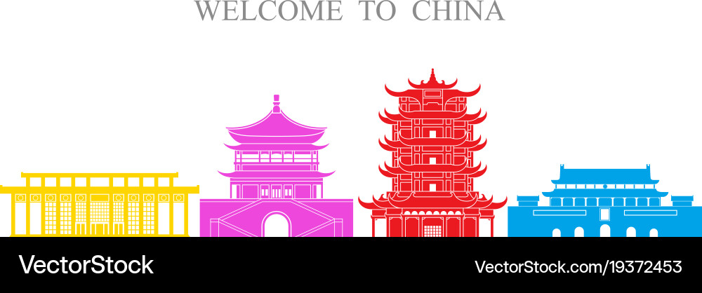 China Royalty Free Vector Image - VectorStock