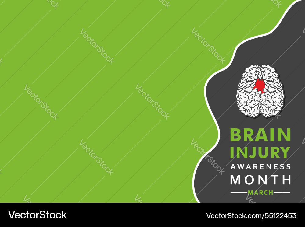 For brain injury awareness month Royalty Free Vector Image