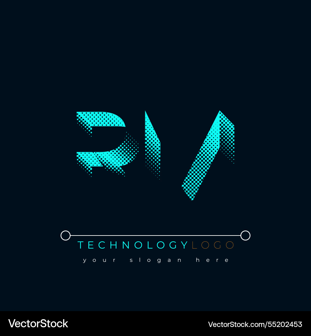 Rm abstract letter Royalty Free Vector Image - VectorStock