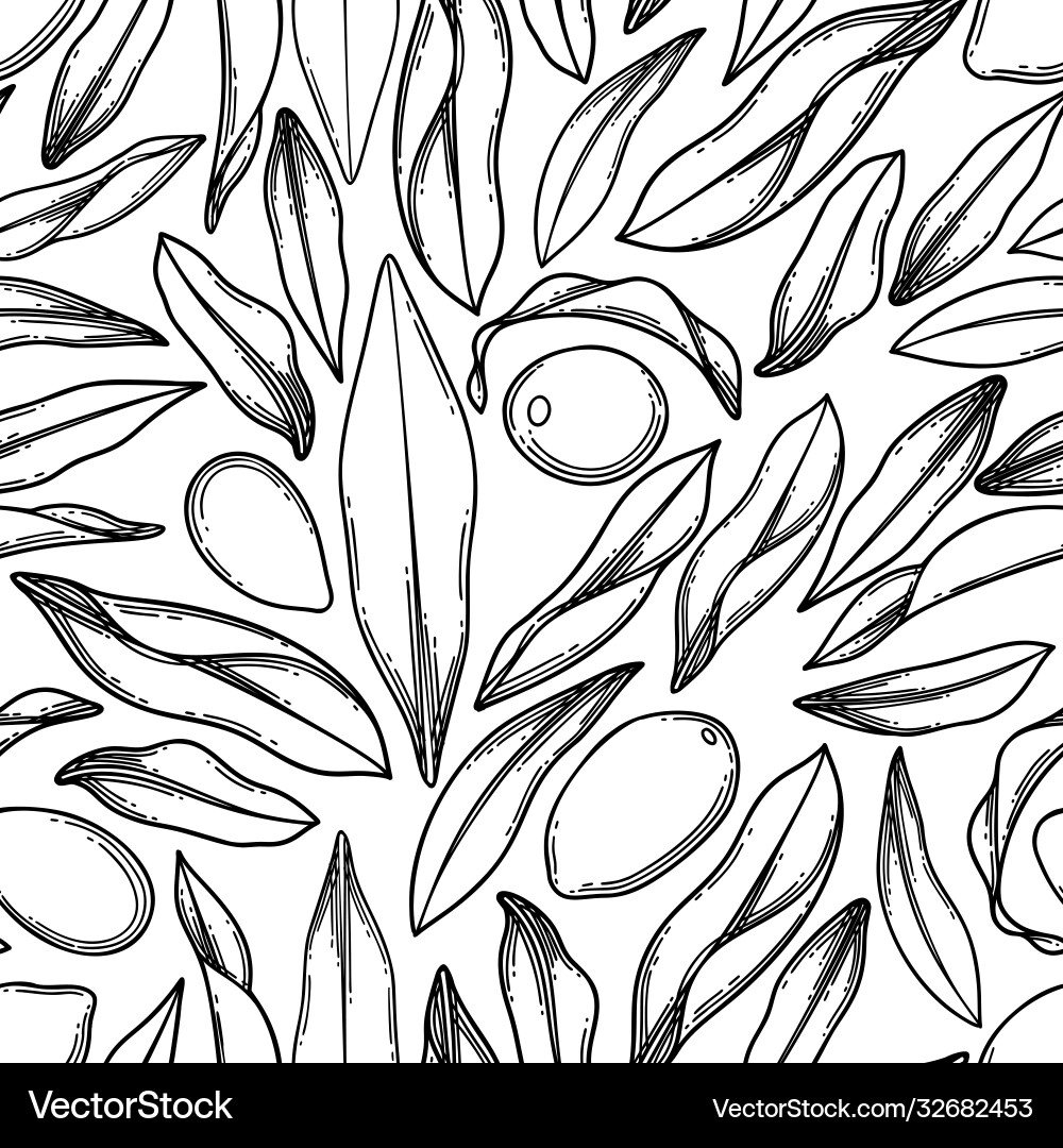 Seamless pattern graphic goji berries Royalty Free Vector