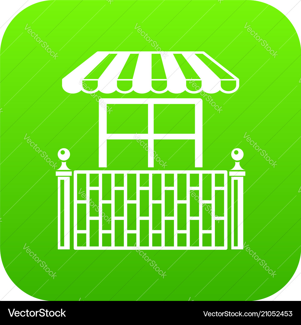 Shop balcony icon simple style Royalty Free Vector Image