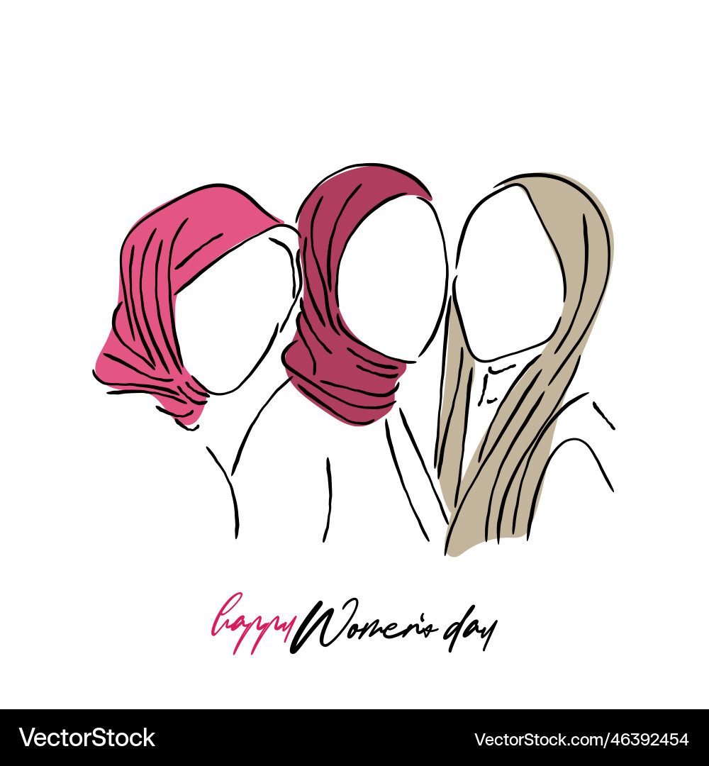 Muslim girl Royalty Free Vector Image - VectorStock