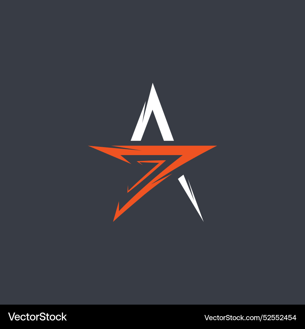 Seven star icon concept design template Royalty Free Vector